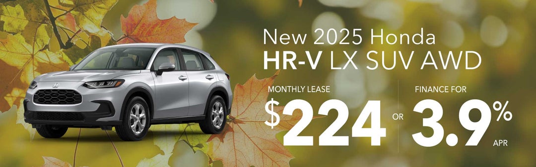 2025 Honda HR-V Lease Deal [$224/month for 36 Months]