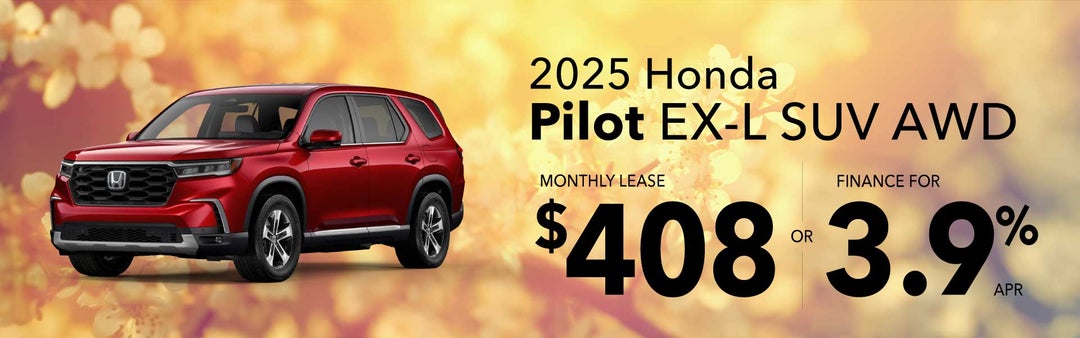 2025 Honda Pilot Lease Deal [$408/mo. for 36 Months]