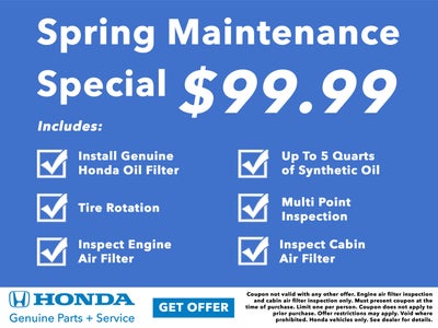 Honda Coupons in Philadelphia, PA: Save Money on Service