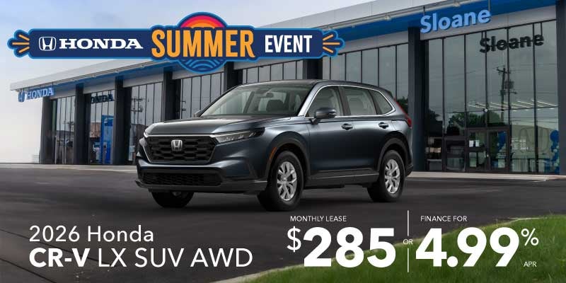 2026 Honda CR-V Lease Deal [$285/mo. for 36 Months]